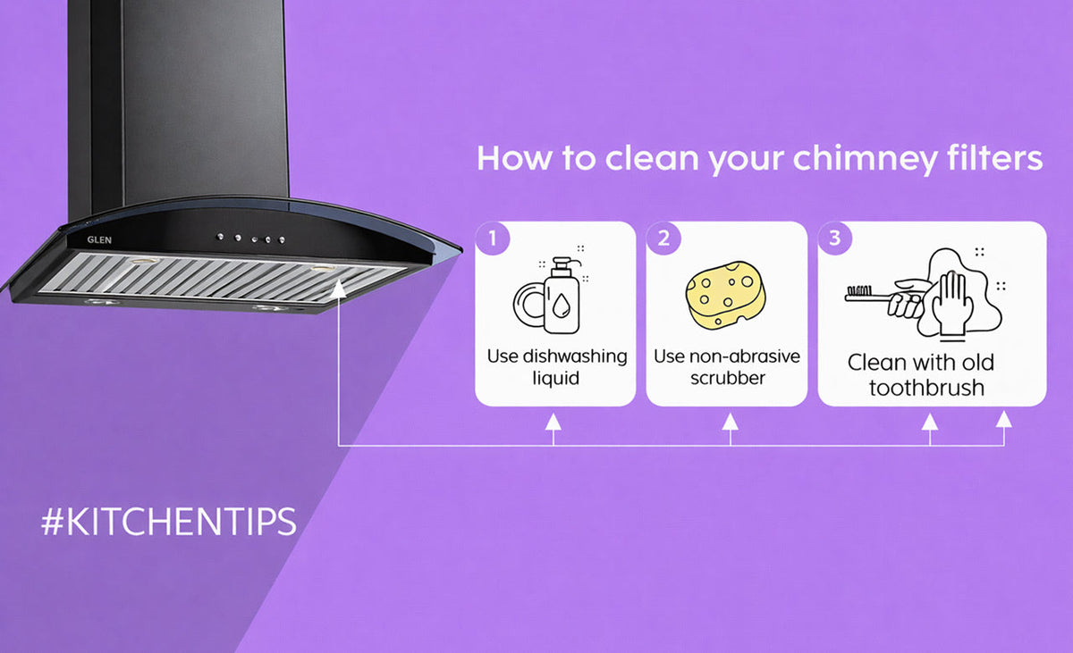How to Clean Kitchen Chimney Filters Easily at Home — Glen Appliances ...