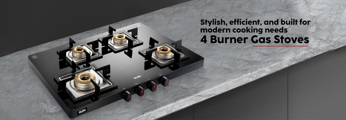 Buy 4 Burner Gas Stove Online at Best Prices | Four Burner Stove