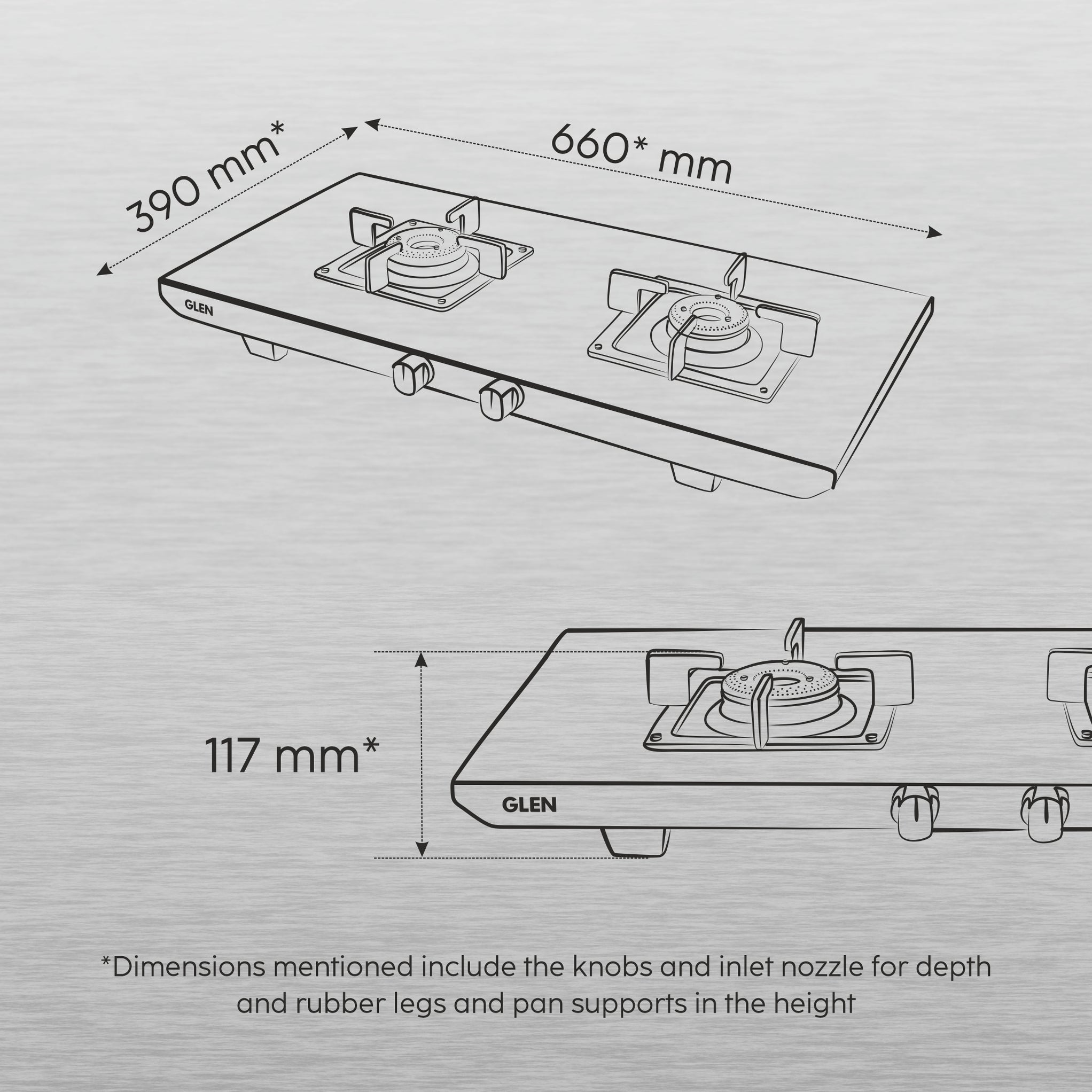 Buy 2-Burner Ultra Tuff Stainless Steel Gas Stove Online