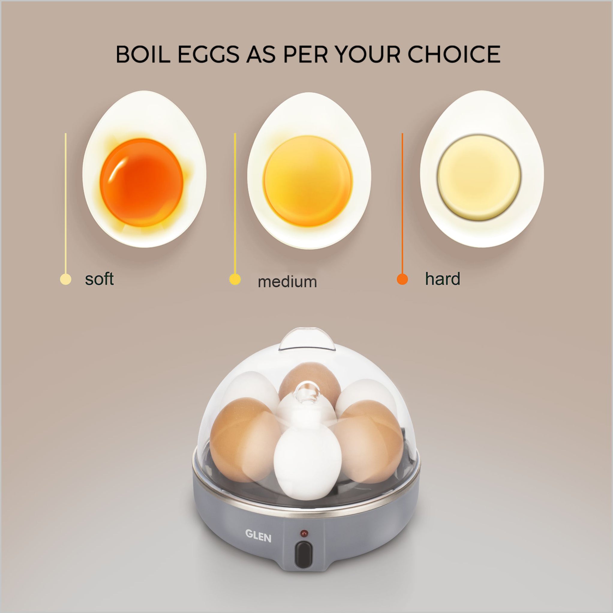 Buy 7 Egg Boiler Machine with 1 Poaching Cup 350 watt Power