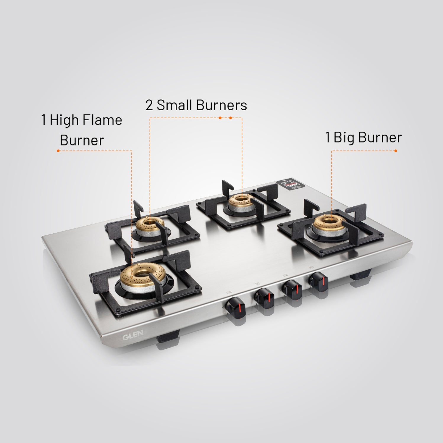 Buy 4-Burner Ultra Tuff Stainless Steel Gas Stove | Glen