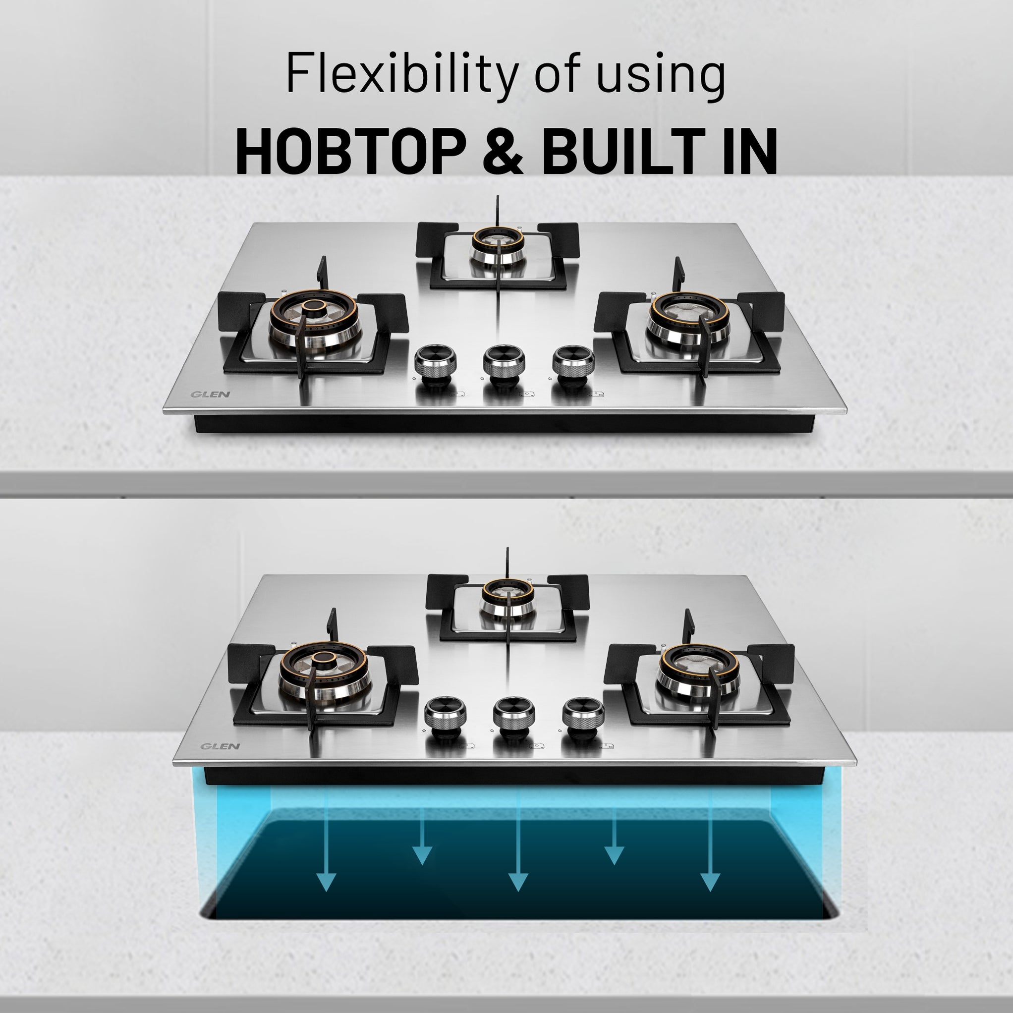 Buy 3 Burner Stainless Steel Hobtop Online at Best Prices in India