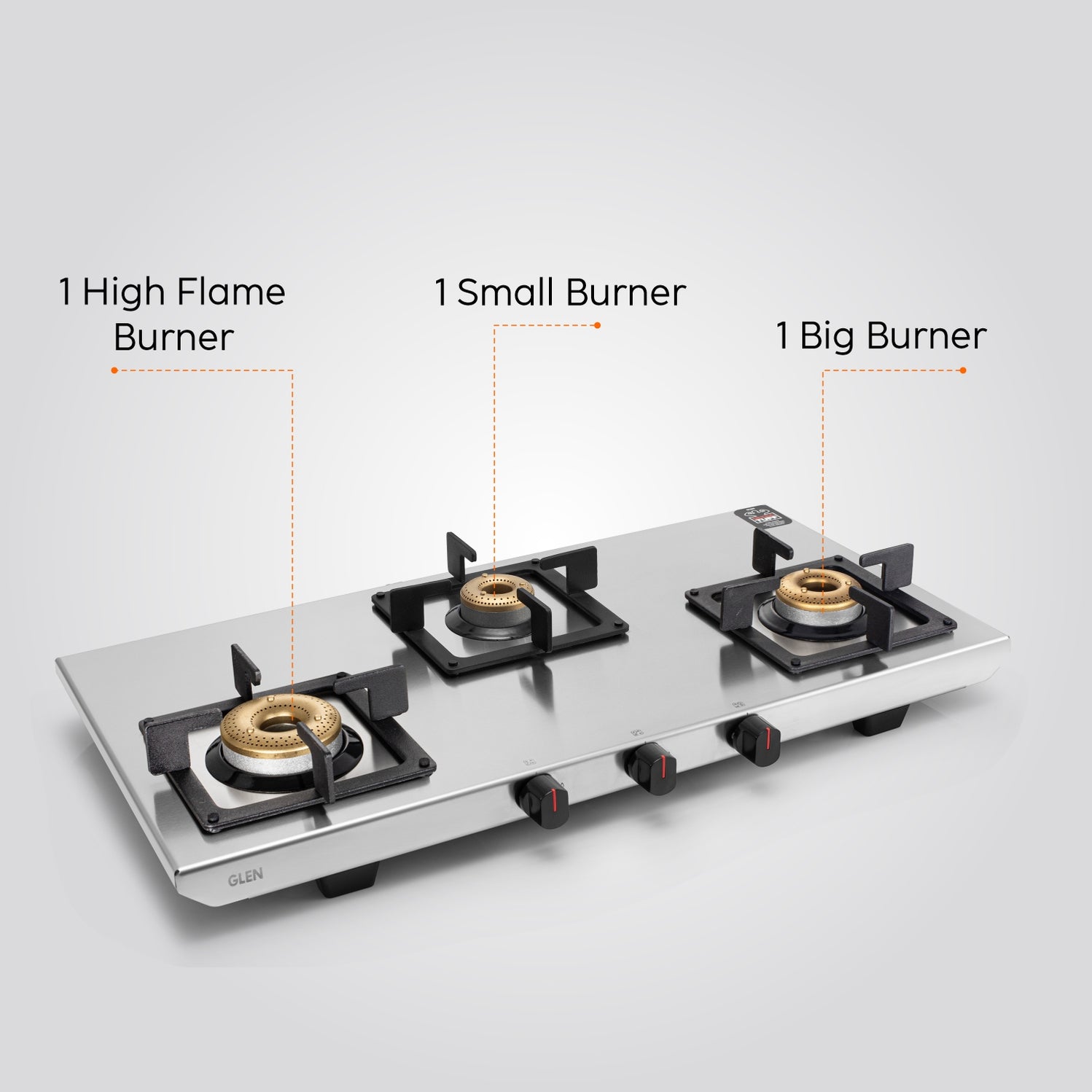 Buy 3-Burner Ultra Tuff Stainless Steel Gas Stove - 1053 UT SS