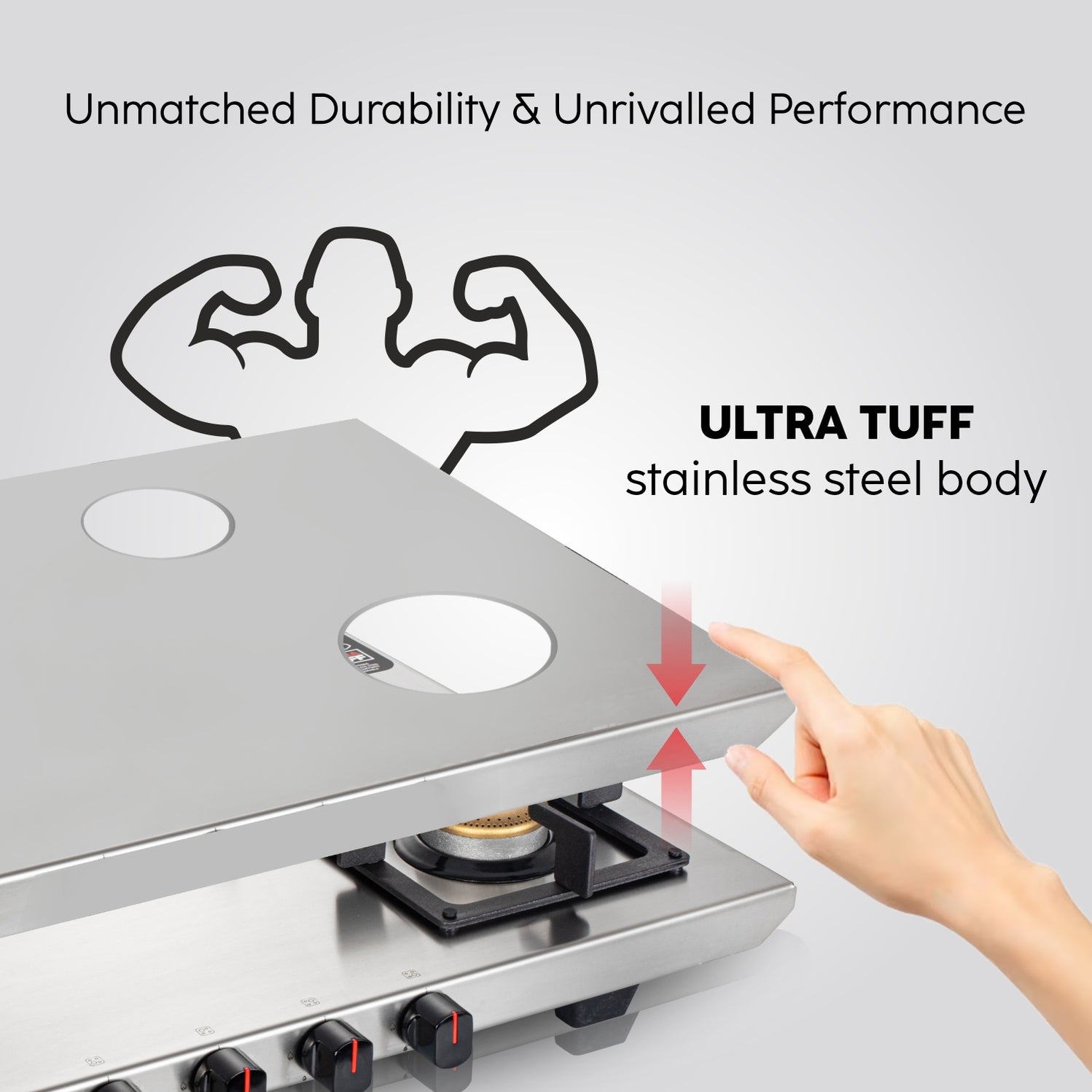 Buy 4-Burner Ultra Tuff Stainless Steel Gas Stove | Glen