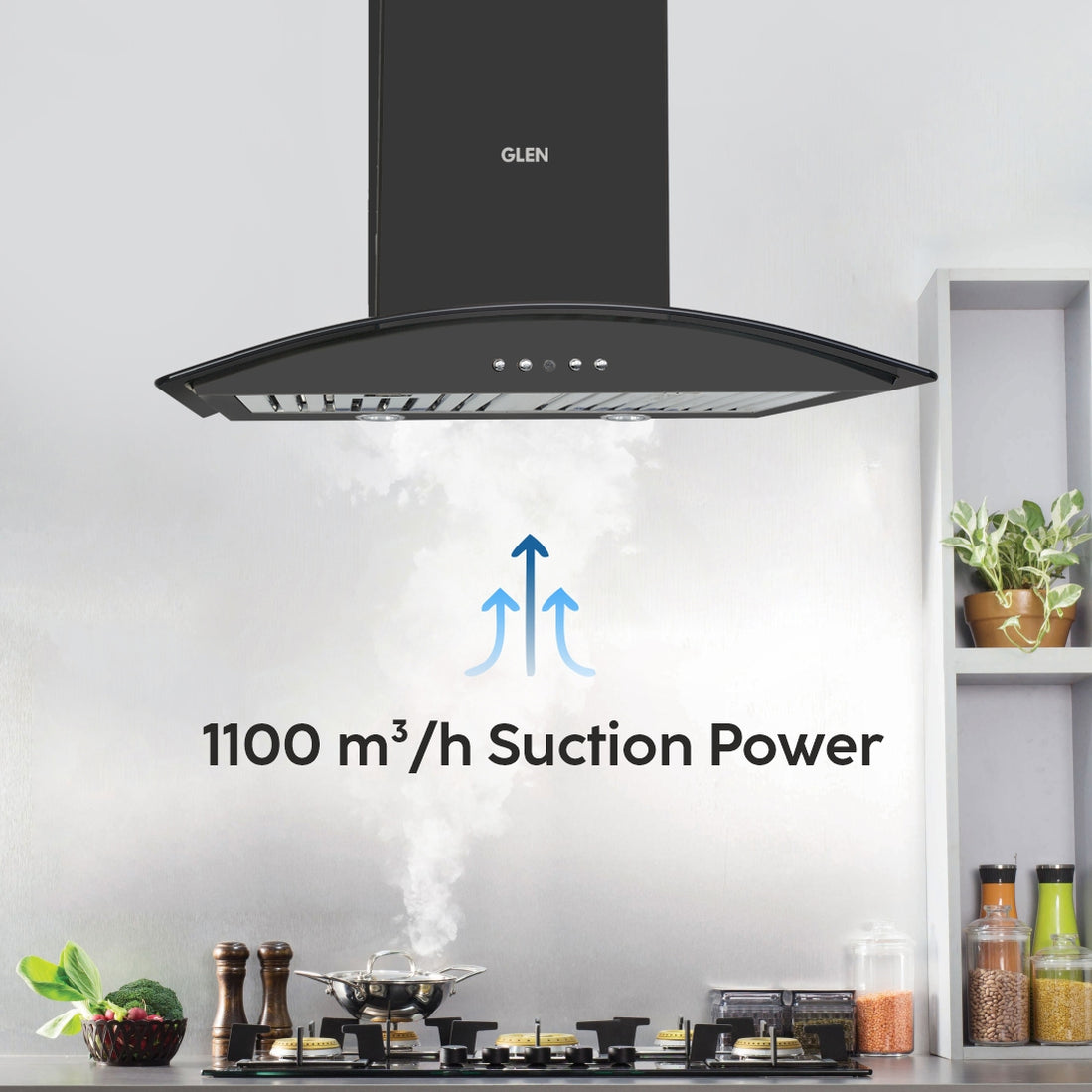 Buy Electric Kitchen Chimney Black 60cm Online at Best Price in India