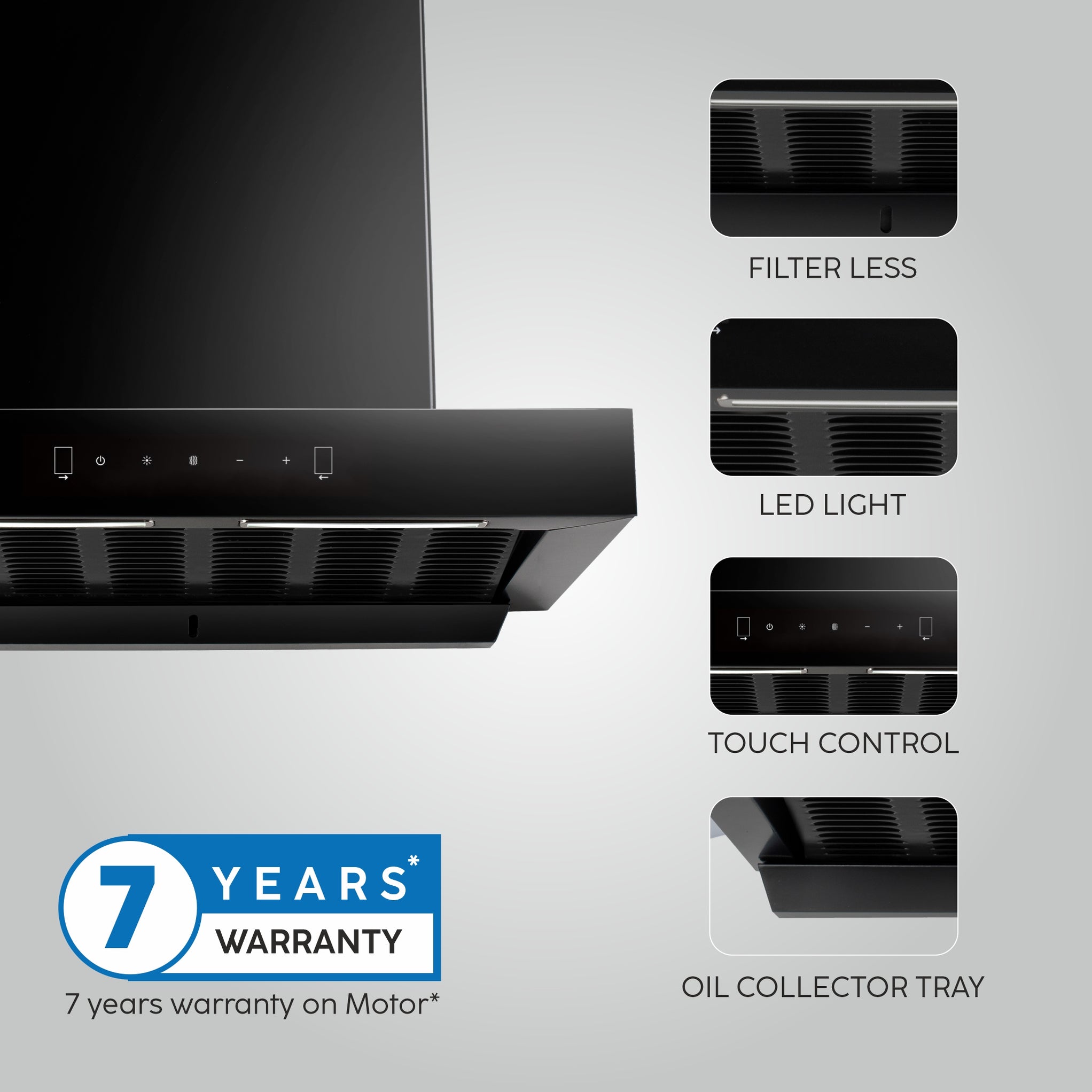 Buy Auto Clean Kitchen Chimney 60/76/90cm Online at Best Prices | Glen ...