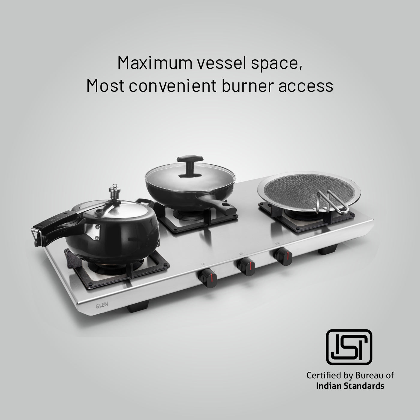 Buy 3-Burner Ultra Tuff Stainless Steel Gas Stove - 1053 UT SS