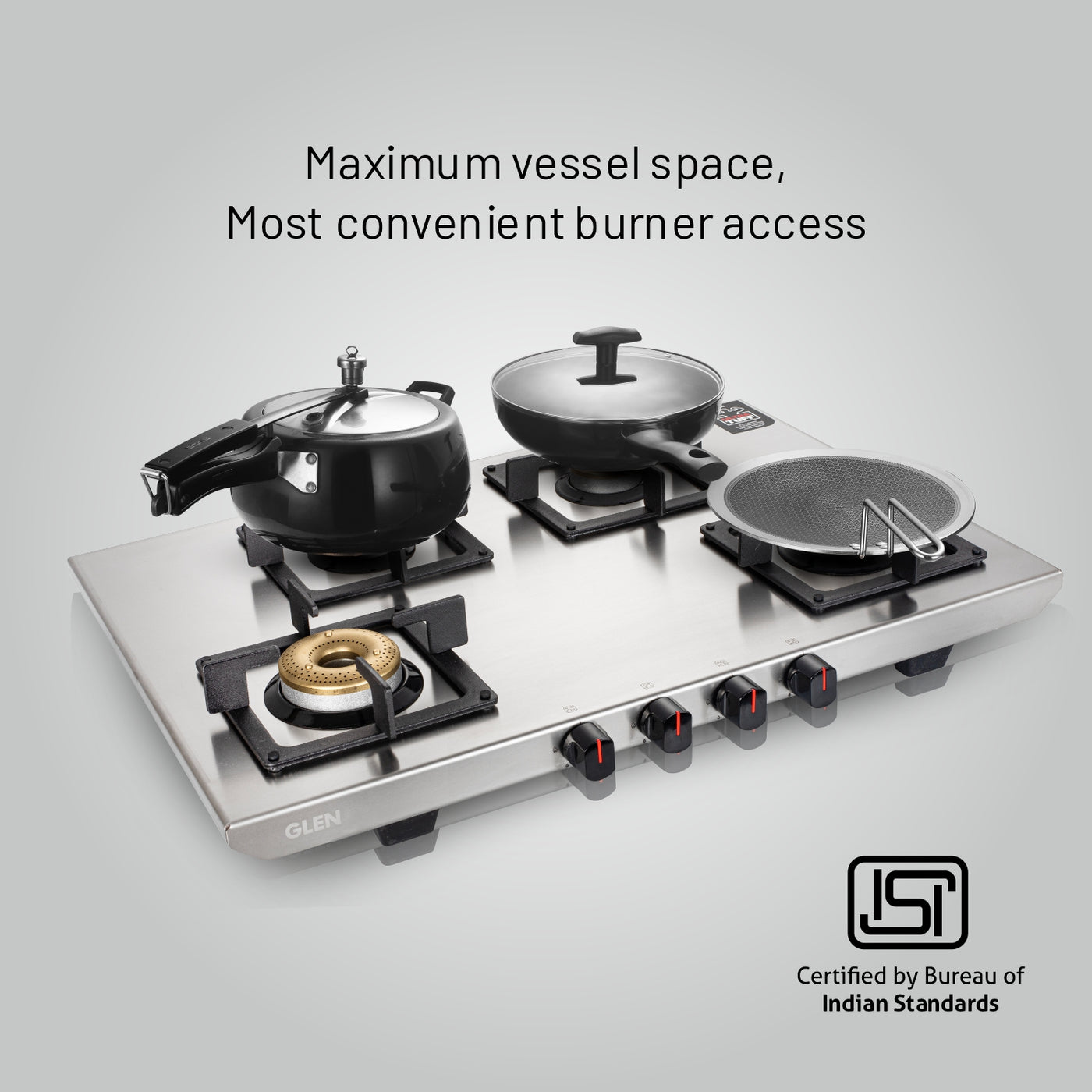 Buy 4-Burner Ultra Tuff Stainless Steel Gas Stove | Glen