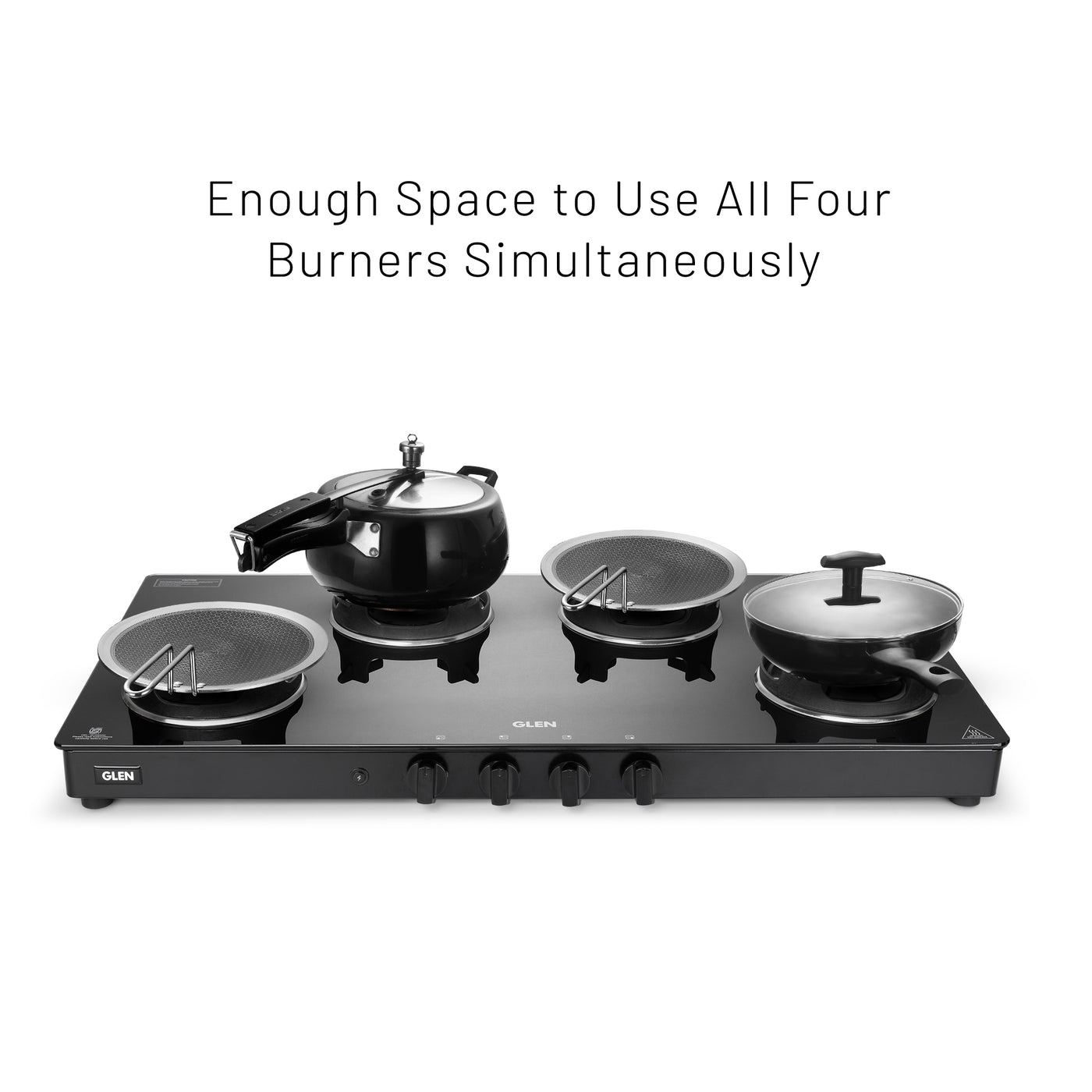 Buy Glen 4 Burner Glass Gas Stove 1044 GT CPS Online at Best Prices