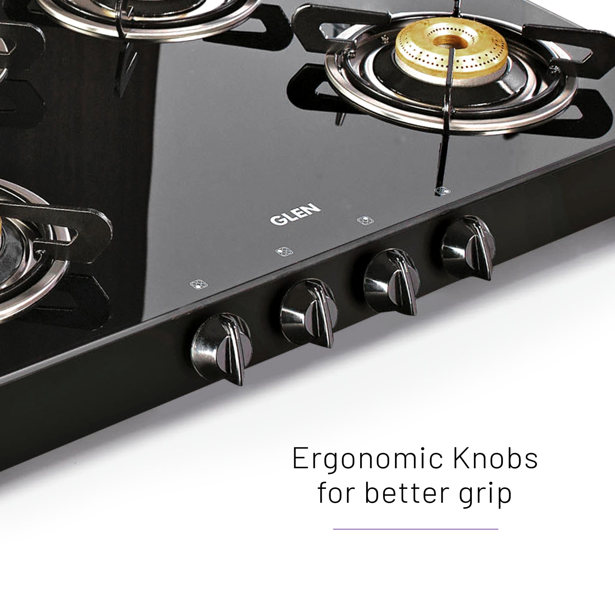 Buy 4 Burner Glass Gas Stove with High Flame at Best Prices