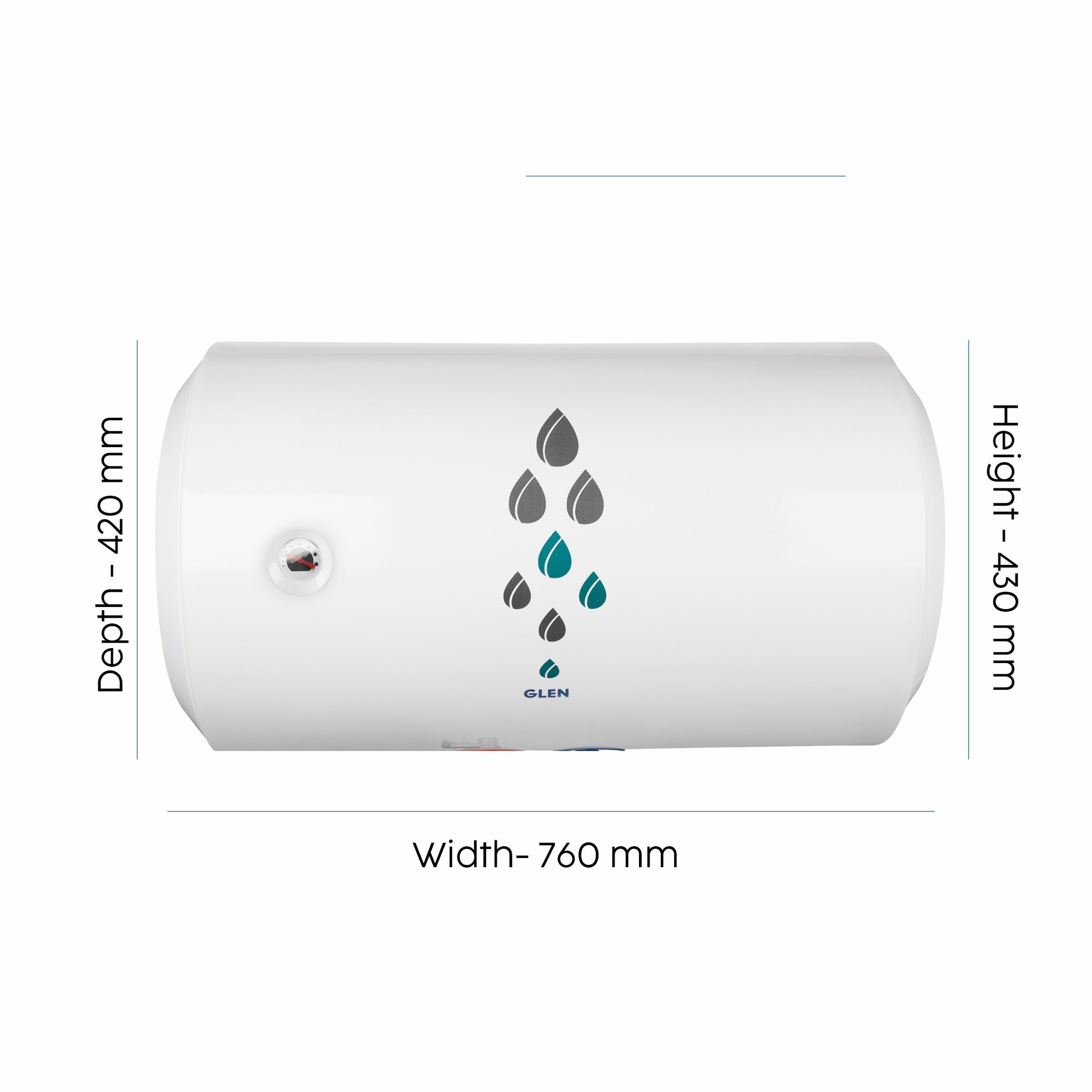Buy Glen 4-Star Water Heater 35-50L with 2000W Temperature Control