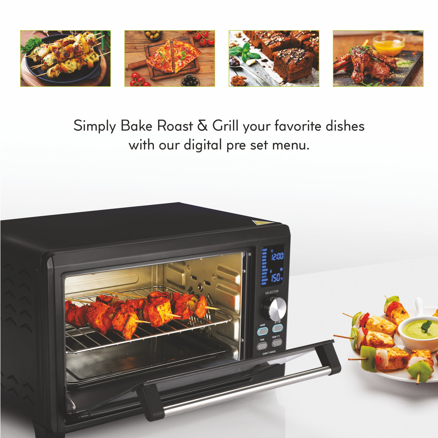 Buy Glen 23L OTG Oven Toaster Griller with Motorized Rotisserie