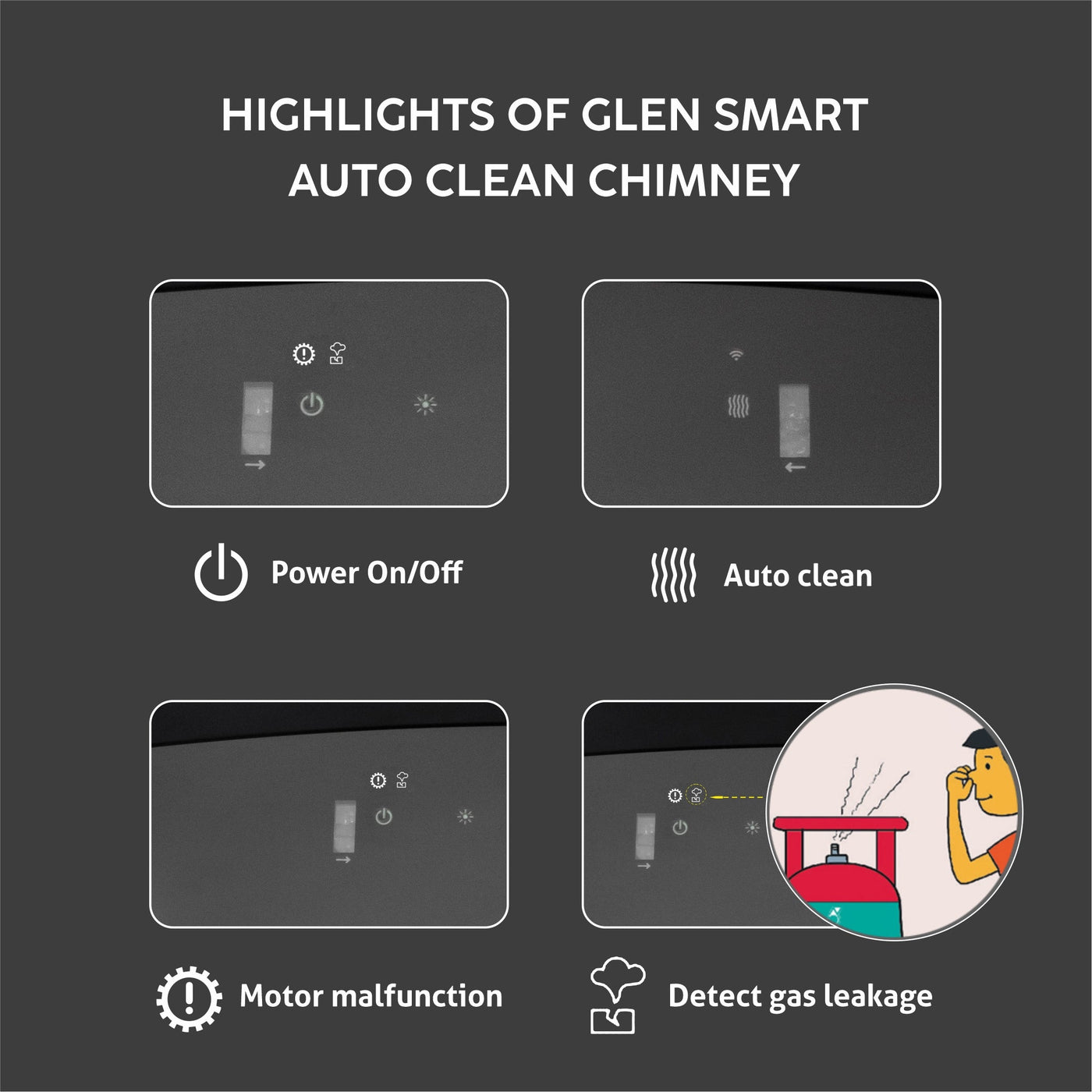 Buy Smart Auto Clean Filter less Chimney 60/76/90cm Online