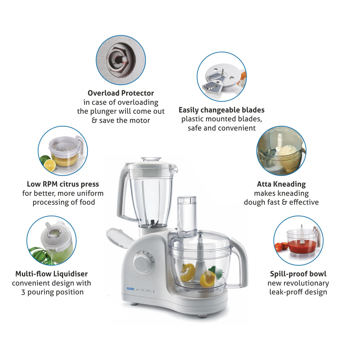 Buy Electric Food Processor Machine 21 Pre-Cooking Function at Best ...