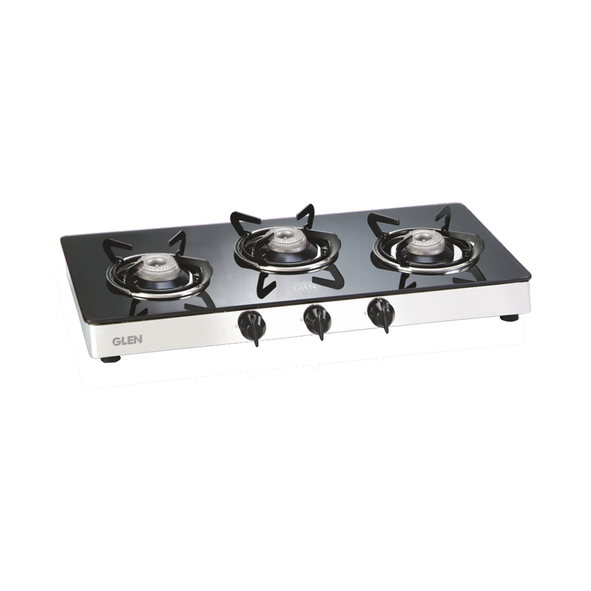 Buy Glen 3 Burner Glass Gas Stove 1033 GT | SS Drip Tray